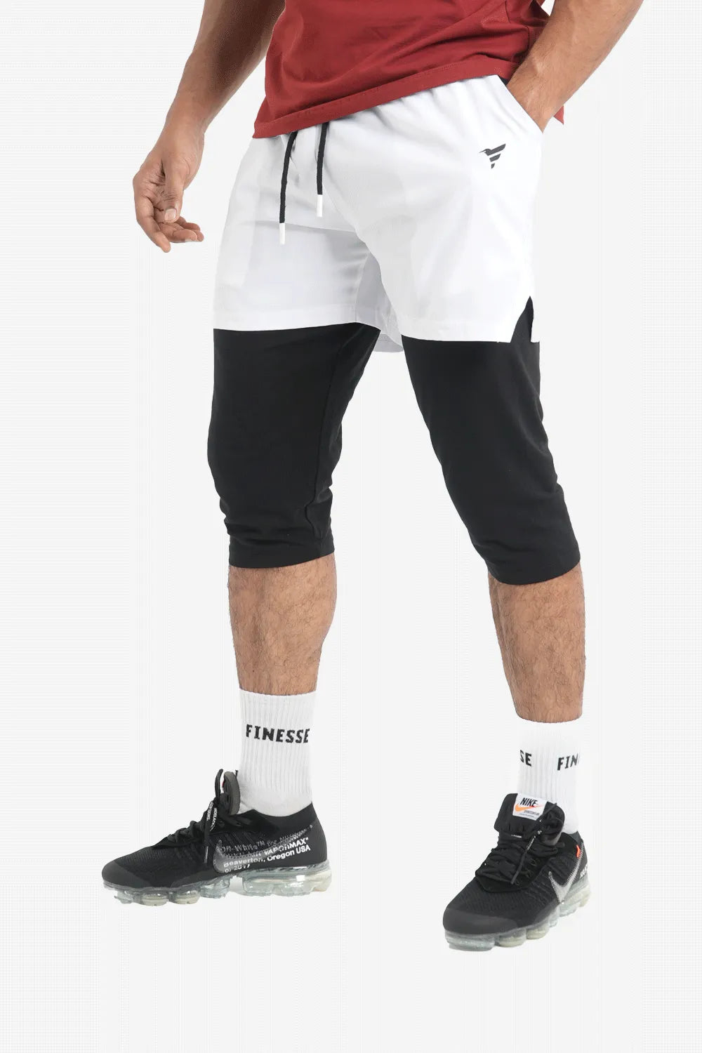 Finesse Dri-Fit 2 Layer Medium inner Gym Shorts